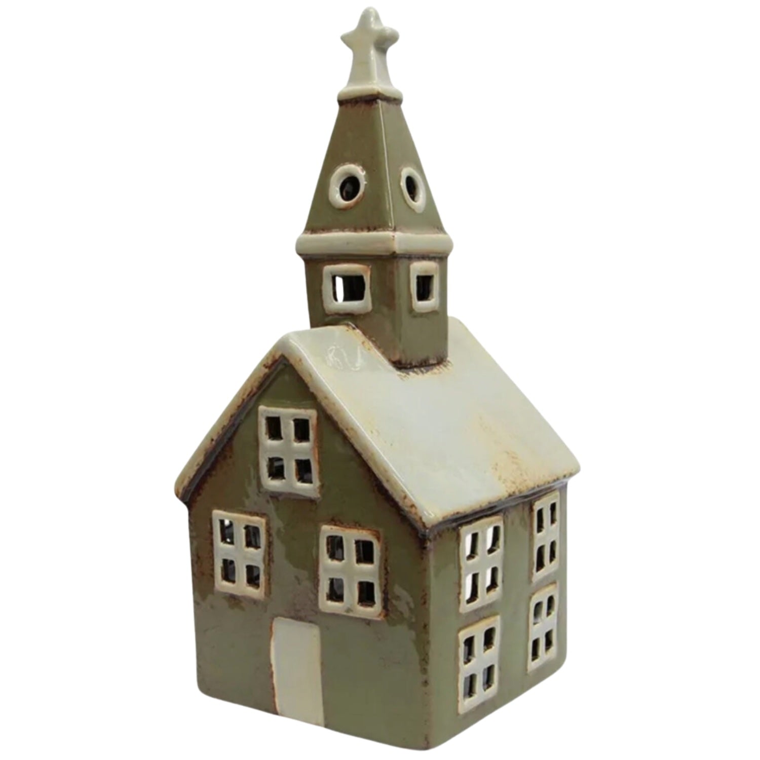 YA0041 Alsace Tea Light Church Olive Green – Edmonds and Greer
